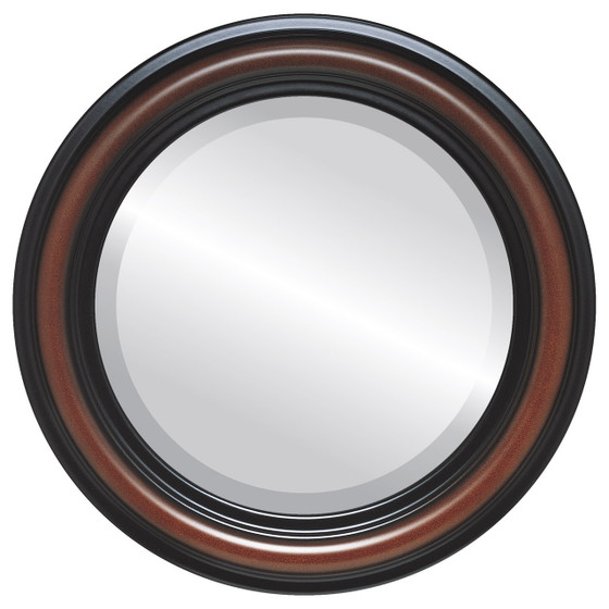 Contemporary Red Round Mirrors from $119 | Free Shipping