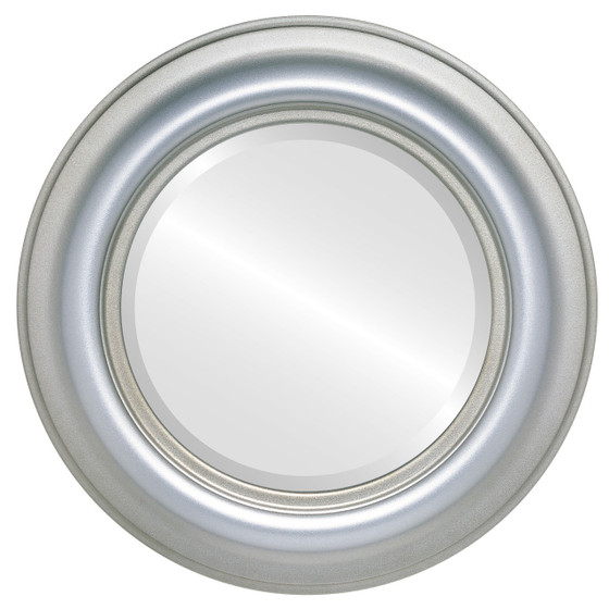 Contemporary Silver Round Mirrors from $119 | Free Shipping