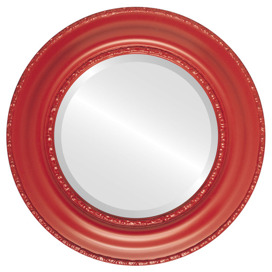 Antique Red Round Mirrors from $136 | Free Shipping