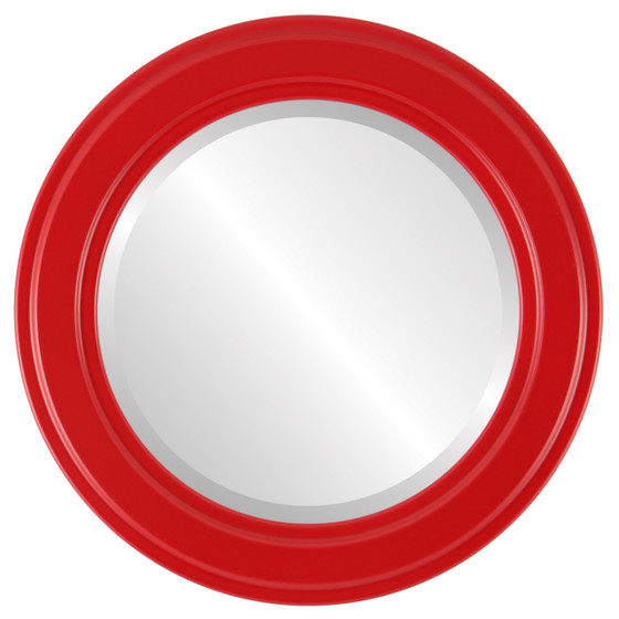 Contemporary Red Round Mirrors from $111 | Free Shipping