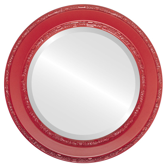 Decorative Red Round Mirrors from $127 | Free Shipping