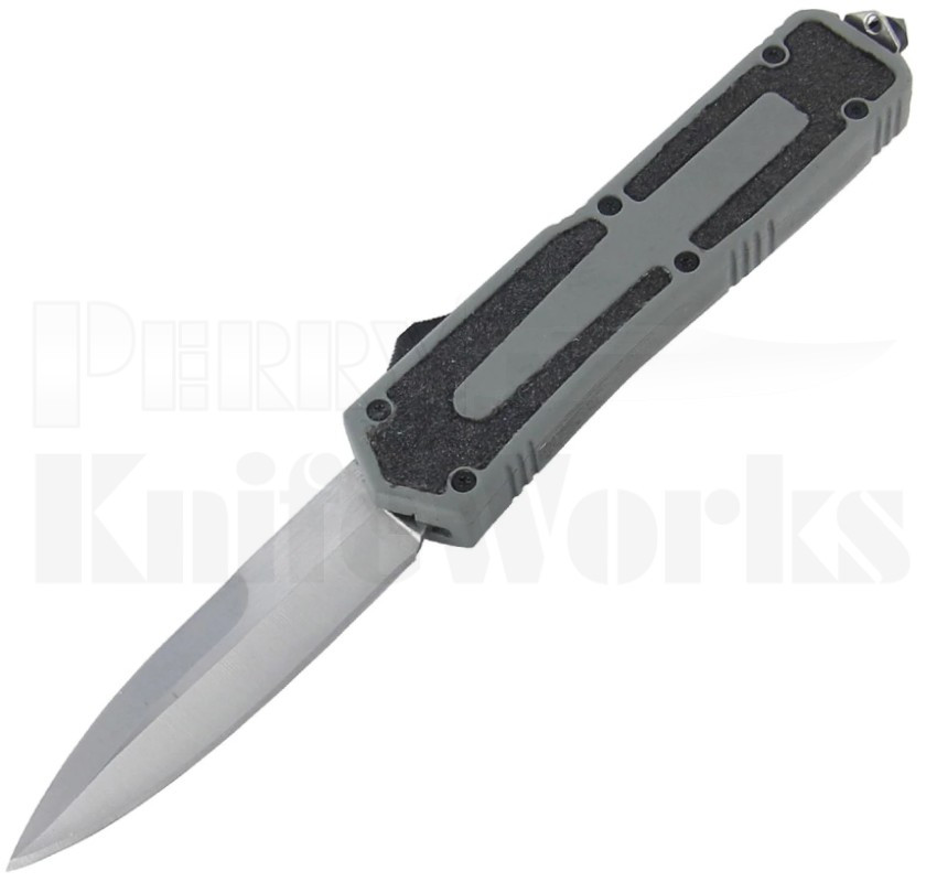 Delta Force D/A OTF Automatic Knife Gunmetal Gray l Satin Blade