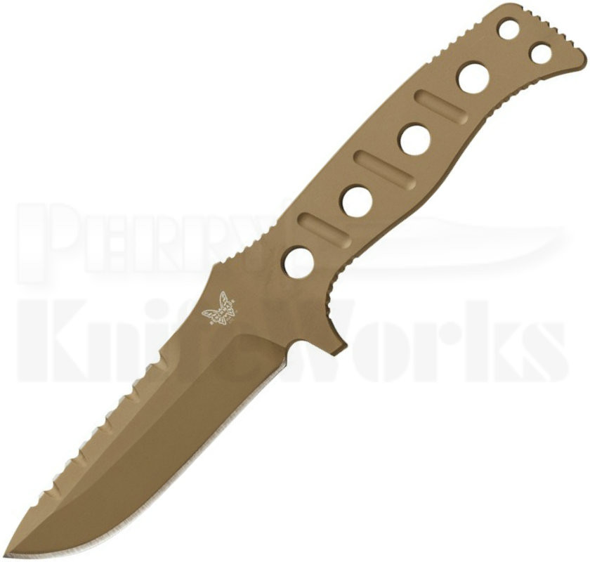 Benchmade 375 Adamas Fixed Blade Knife Sand 375SN l Perry Knife..