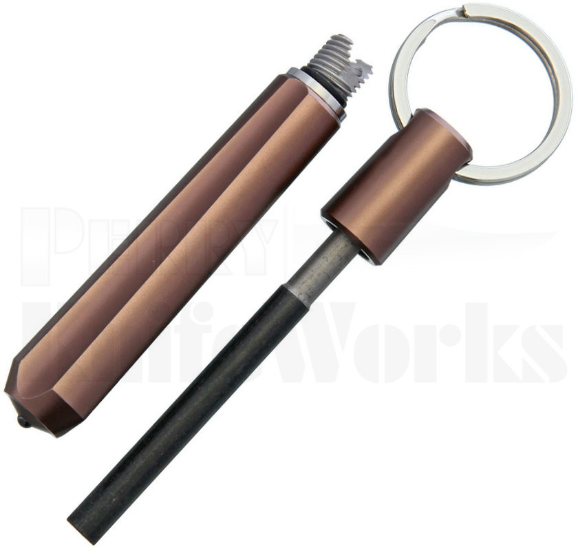 Real Steel Glass Breaker w/Fire Starter - Bronze l Perry Knife Works