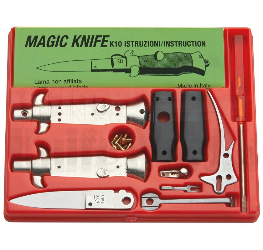 SKM 4" Italian Stiletto Automatic Knife Kit Black l Perry Knifeworks