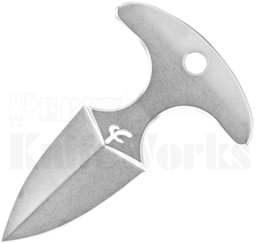 Fred Perrin Mini Push Dagger Neck Knife 1.75" Stonewash l Perry Knife