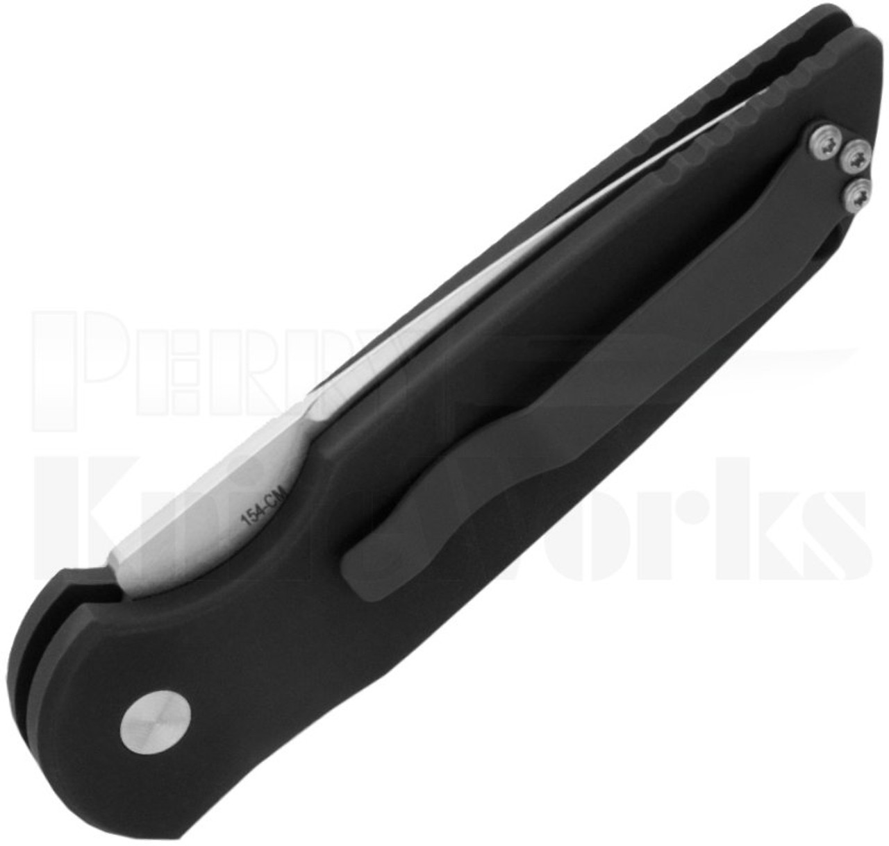 Protech Tr 3 Limited Automatic Knife Grooved Black Satin Blade