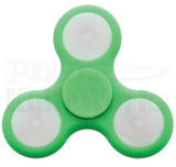 Novelty Cutlery LED Tri-Prong Fidget Spinner Green NV297 l Perry Knife..