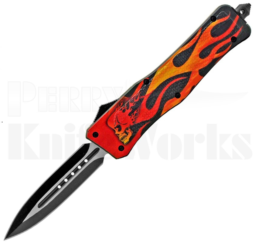Delta Force Knight Rider Flames Automatic Knife
