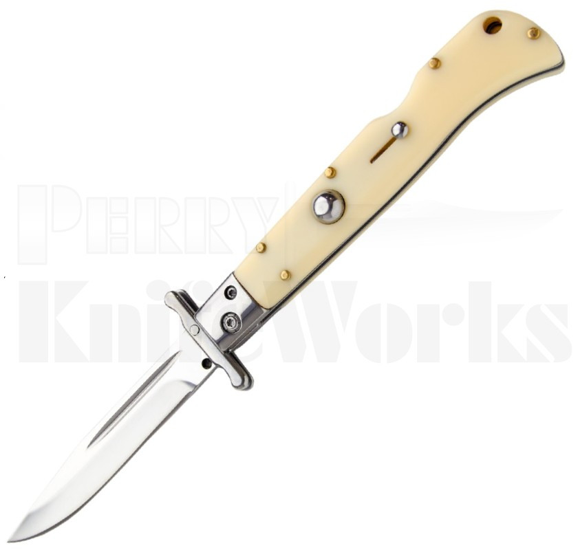 Italian Style 9" Roma Swinguard Ivory Automatic Knife