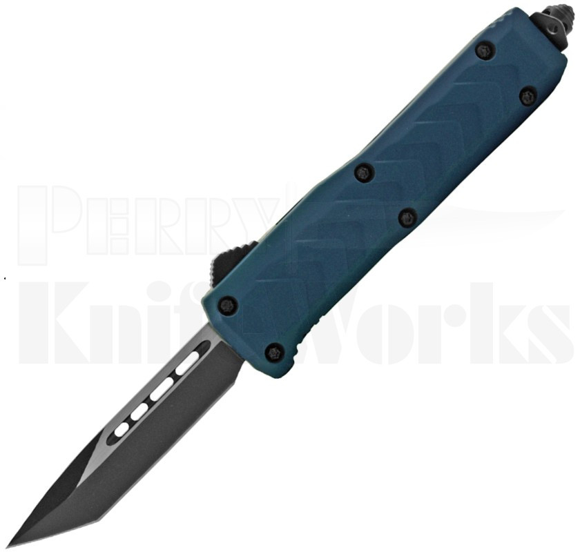 Delta Force OTF Automatic Knife Blue Tread l Two-Tone Tanto