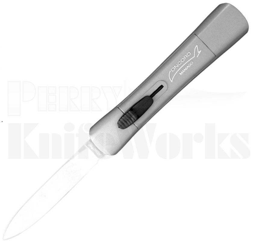 Alex Spadon Concord OTF Automatic Knife Gray l Polish Blade