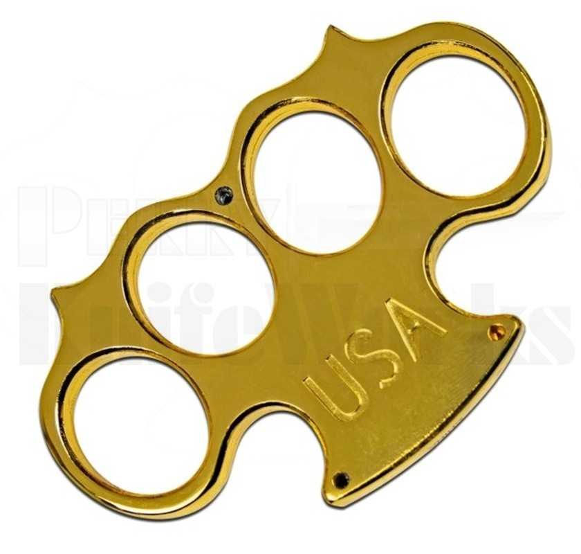 Old School US Marshall Belt Buckle Knuckle Weight Brass
