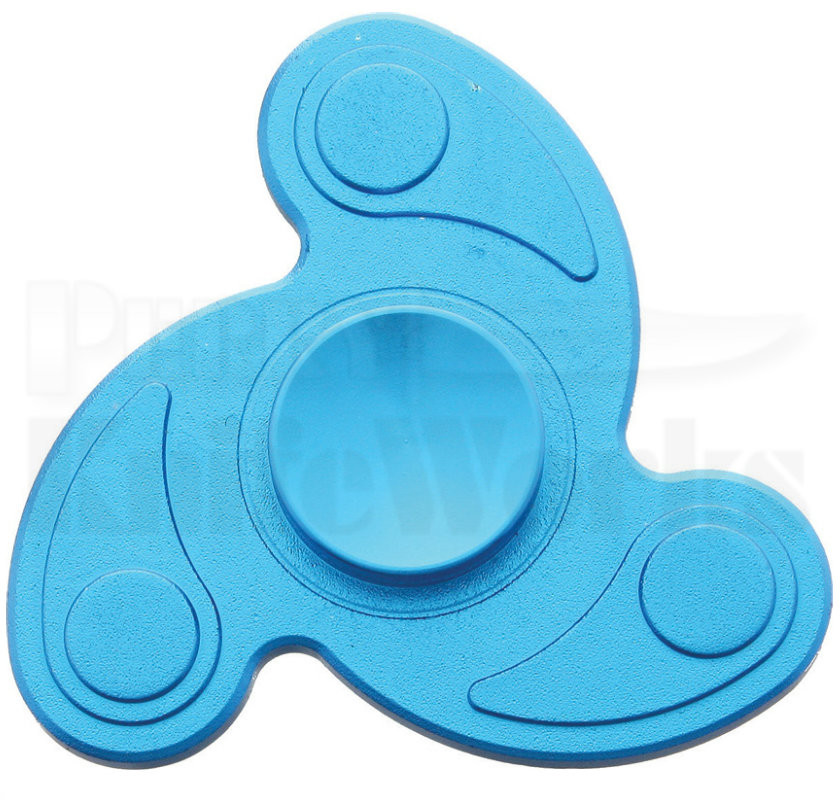 Novelty Cutlery Blue Aluminum Fidget Spinner NV310 l Perry Knifeworks