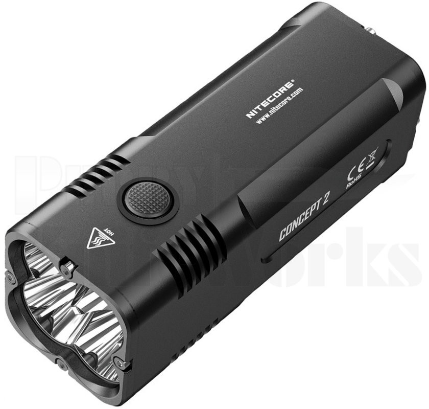 Nitecore Concept 2 Rechargeable Flashlight Black 6500 Lumens l Perry.