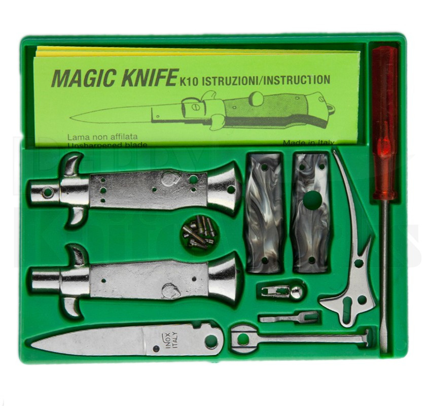 SKM 4" Italian Stiletto Automatic Knife Kit Sim Horn l Perry Knifeworks