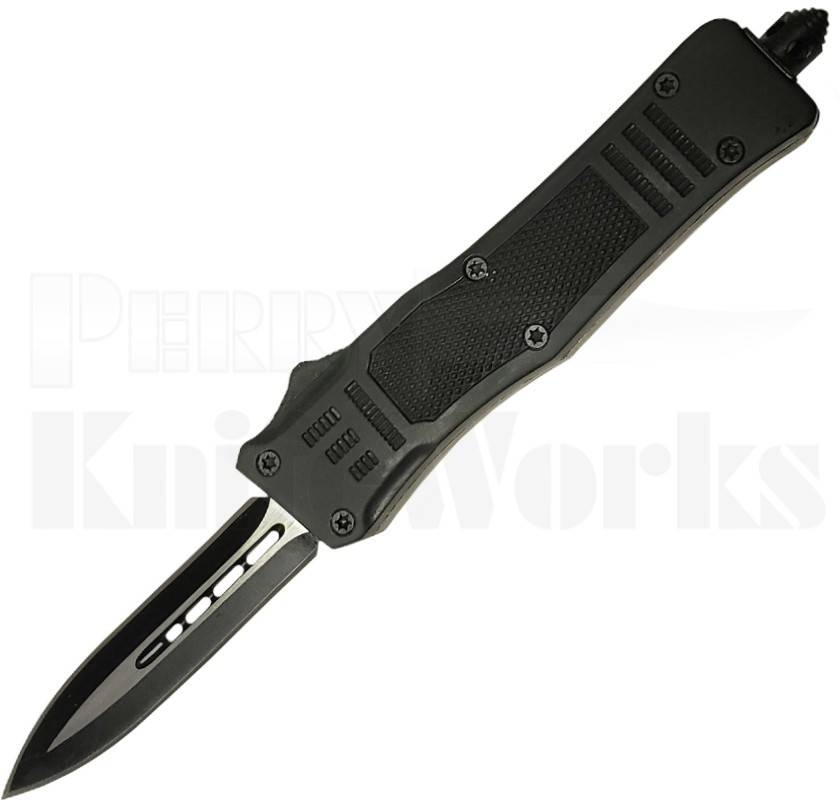 Delta Force Mini Automatic Knife Black l 2-Tone Dagger Blade