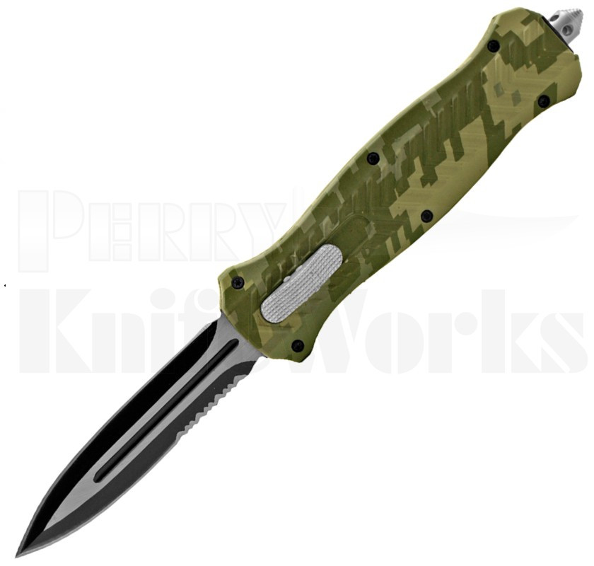 Delta Force OTF Dagger Automatic Knife Camo Tread