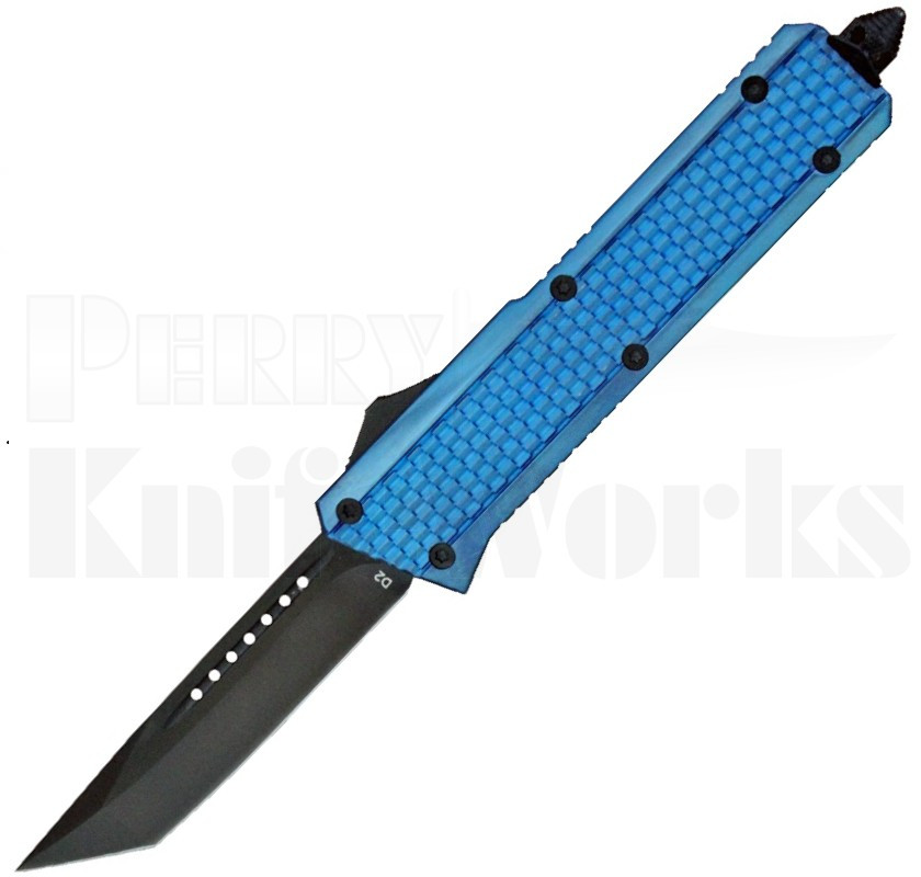 Delta Force Elite Model-B Tanto Automatic Knife Blue l 3.7" Blade