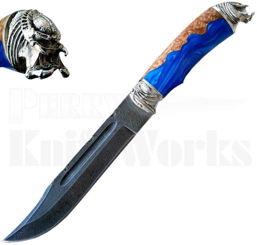 Igor Alexandrov Predator Fixed Blade Knife l Damascus Blade l Free Ship