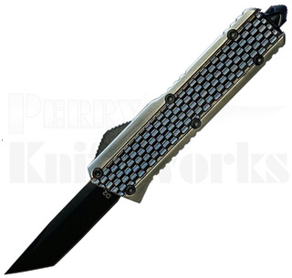 Delta Force Elite Model-B Automatic Knife Gunmetal l Tanto Blade
