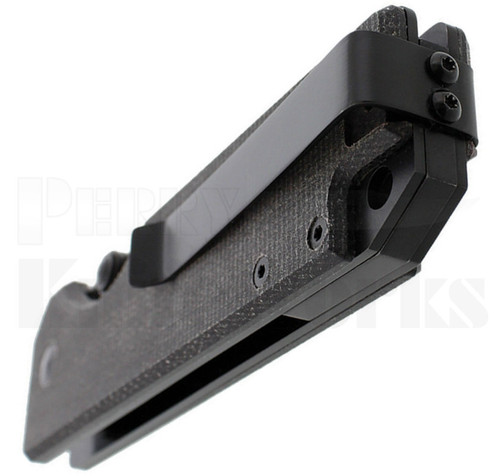 StatGear Ausus Linerlock Knife Black Micarta 3.5" Black D2 l Perry Knife..