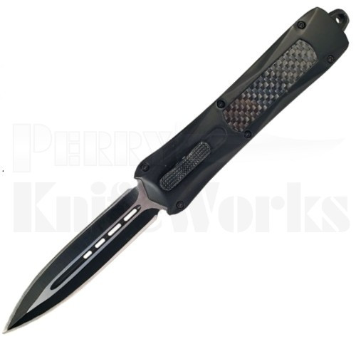 US Tactical OTF Dagger Automatic Knife Carbon Fiber