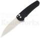 ProTech Malibu Wharncliffe Button Lock Knife Black 5101