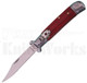 Milano 8" Leverlock Shell Puller Automatic Knife Wood