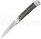 Hubertus Springer 7" Leverlock Automatic Knife Green Micarta