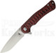 Kizer Vanguard Dukes Black & Red Linerlock Flipper Knife V3466A2
