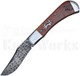 Chris Sharp Custom Slip Joint Knife Amber Bone l 3" Damascus Blade