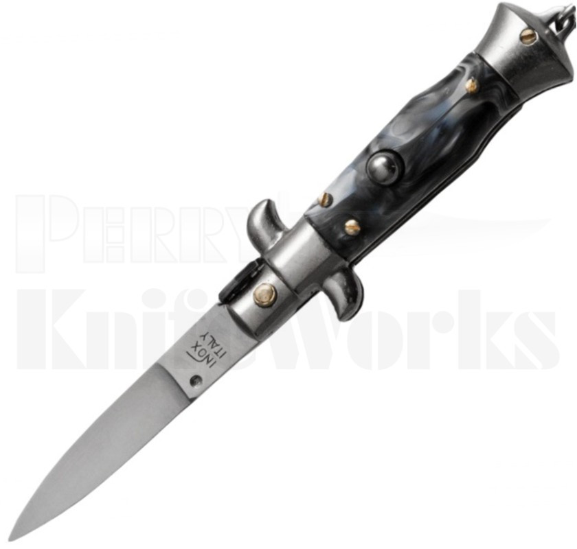 SKM 2.75" Italian Stiletto Keychain Automatic Knife Sim Horn l For Sale!