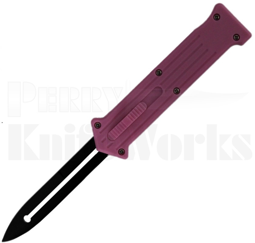 Joker OTF Dagger Automatic Knife Pink l 3.25" Black Blade