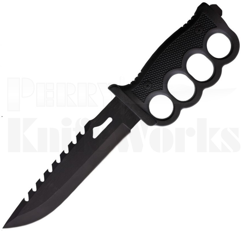 ElitEdge Tactical Fixed Blade Knife Black 20-670A