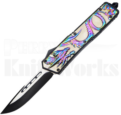 Delta Force OTF Dragon Flagship Automatic Knife l Two-Tone Blade