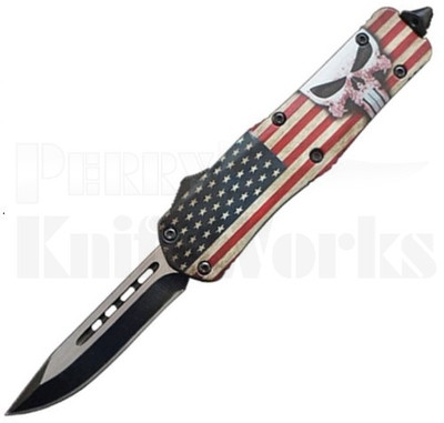 Delta Force Mini OTF Automatic Knife Punisher l 2-Tone Drop Point