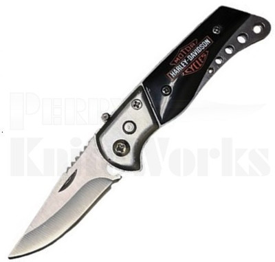 Harley Davidson Automatic Knife Black l 2.25" Satin Blade
