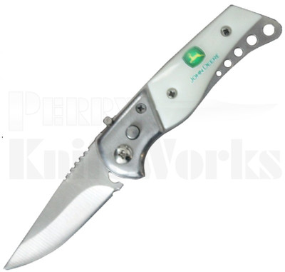 John Deere Automatic Knife White l 2.25" Satin Blade
