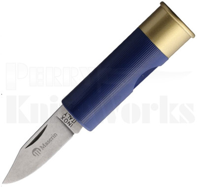 Maserin Shotgun Shell Slip Joint Knife Blue l *For Sale*