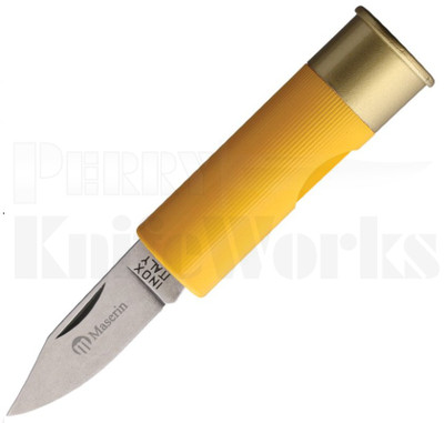 Maserin Shotgun Shell Slip Joint Knife Yellow l *For Sale*