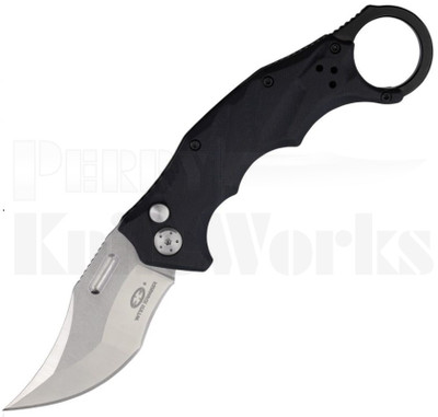 WithArmour Lynx Button Lock Knife Black G-10