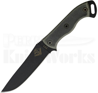 Ontario Ranger TFI Fixed Blade Knife Black Micarta (5.25" Black ...