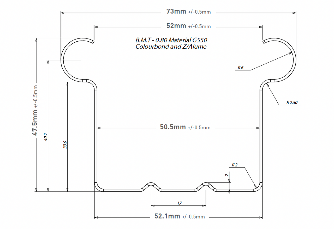 Colorbond C channel post - Outback Fencing