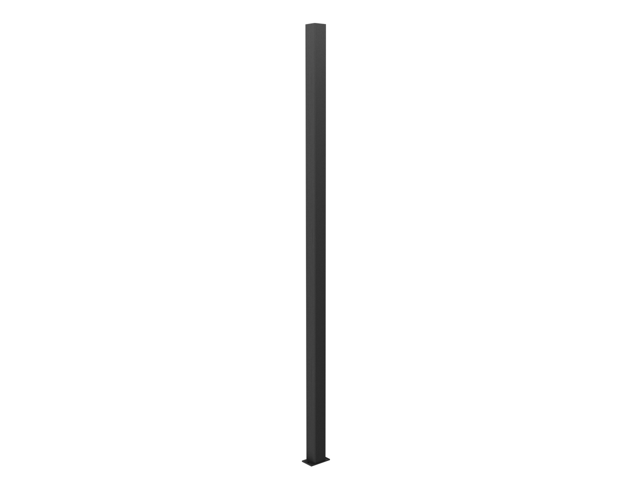 Black Steel Post 65x65 2.4m For Security Fencing