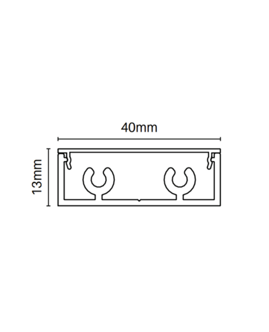 Vertical Support Rail 5800mm for Long Slat Panels