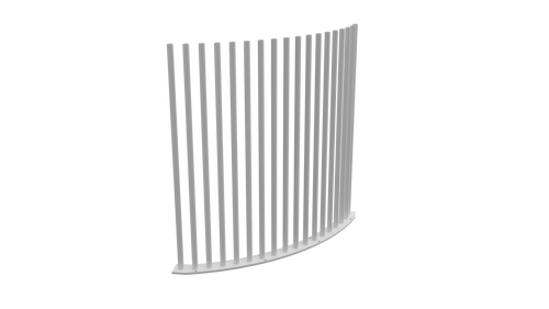 PIK - Designer PIK Pool Fencing - CURVE Panel - 1000Wx1280H - Choose Colour