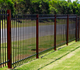 Black Security Fence Panel - Crimped Spear Top 1.8mx2.4m