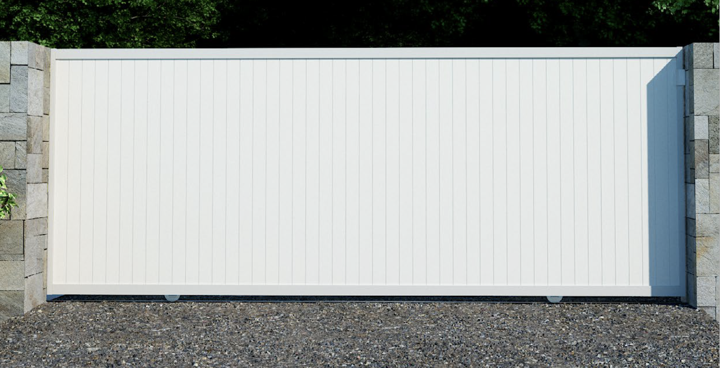 Vinyl Fence Sliding Gate Double Swing Iron Fence Gates