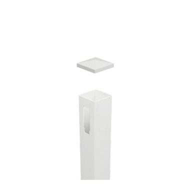 1 Way PVC Post (End Post) Full Privacy - 127mm x 127mm x 2500mm Long ...
